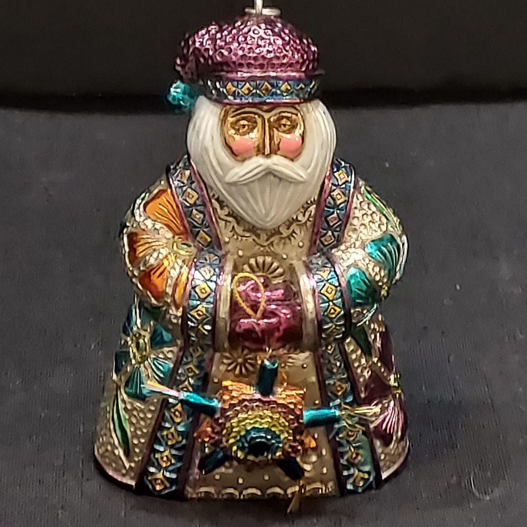 Hallmark Mexico Santa Ornament Cast Resin 4 2004 - Etsy