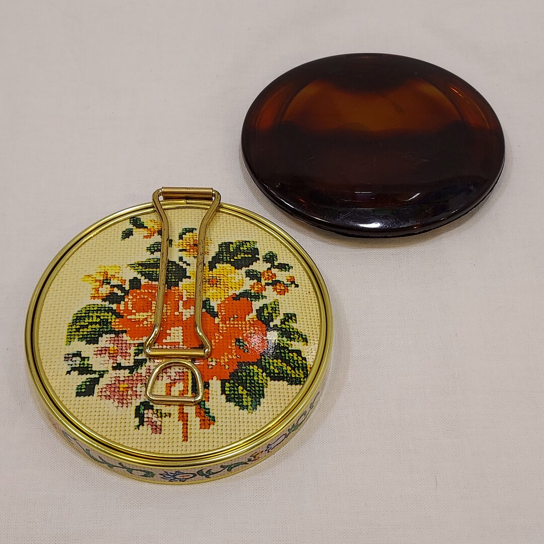 Vintage Double Mirrored Compacts Set of 2 - Etsy