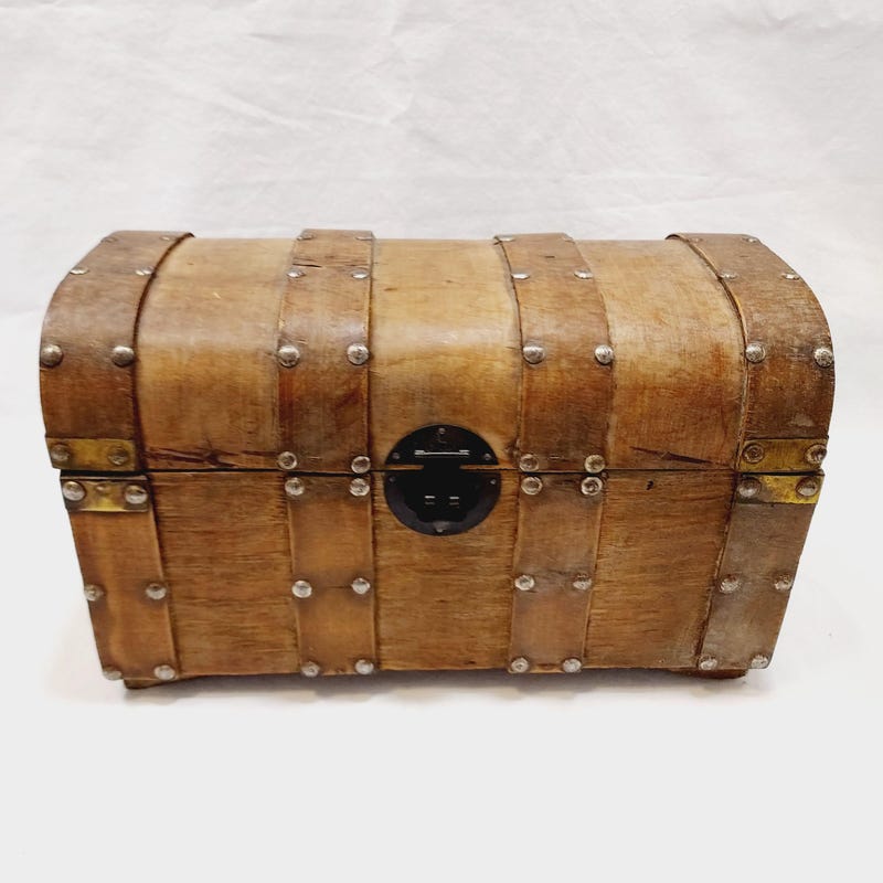 Wooden Treasure Chest - Etsy