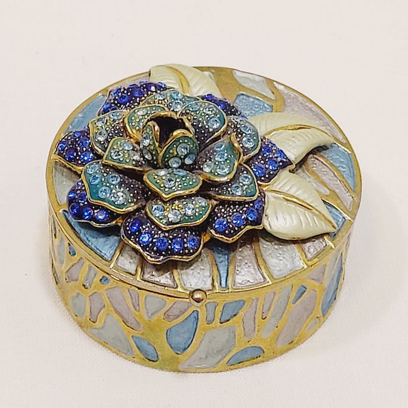 Jeweled Trinket Box - Etsy