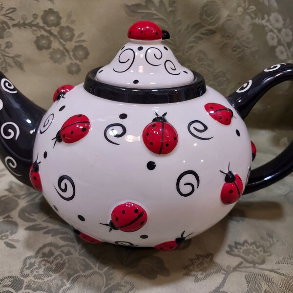 Ladybug Teapot - Etsy