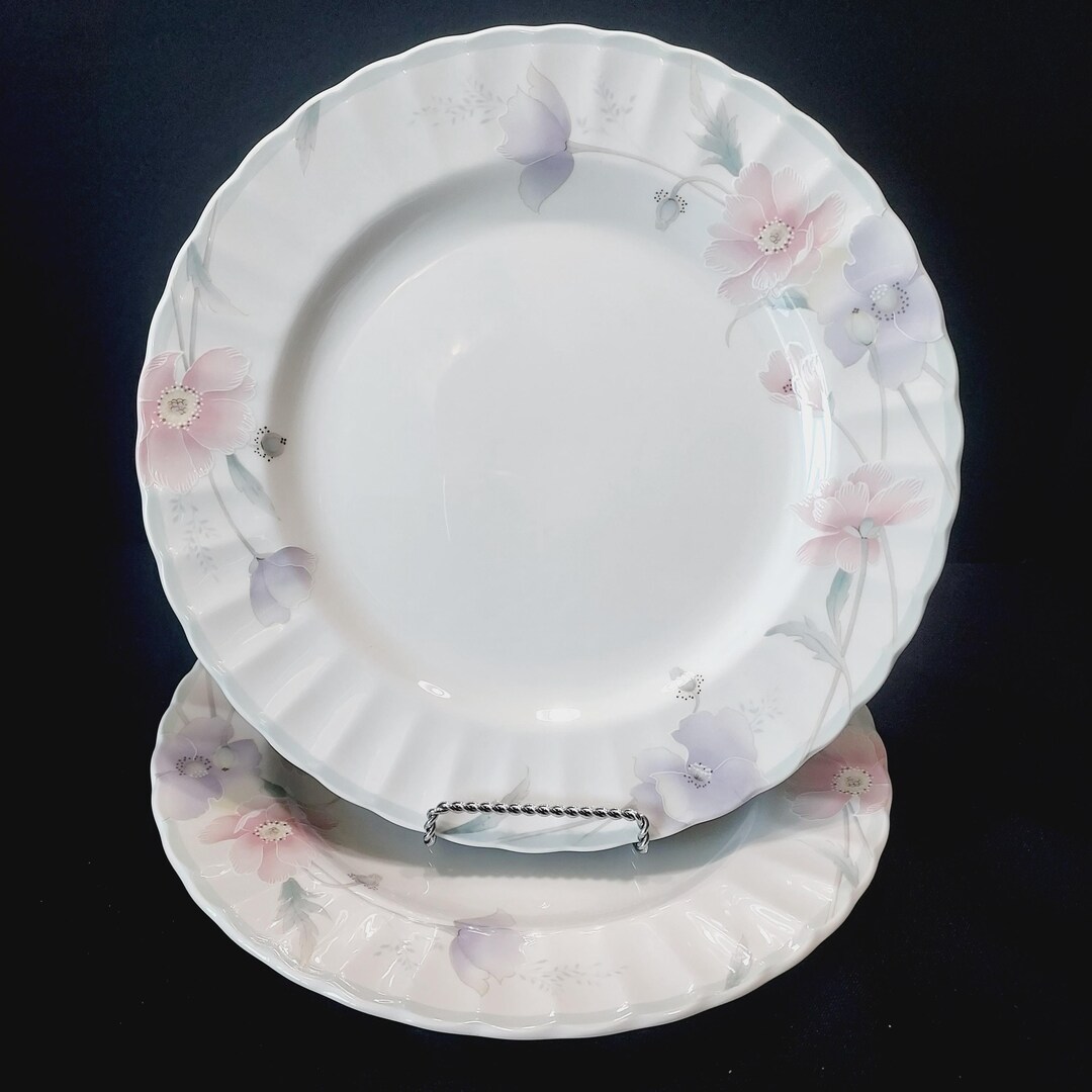Mikasa Tremont Dinner Plates Pink Floral #CAJ03 Set of 2 1990s - Etsy