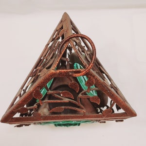 Partylite La Rosetta Hanging Tea Light Lantern With Green Glass EP7565 ...