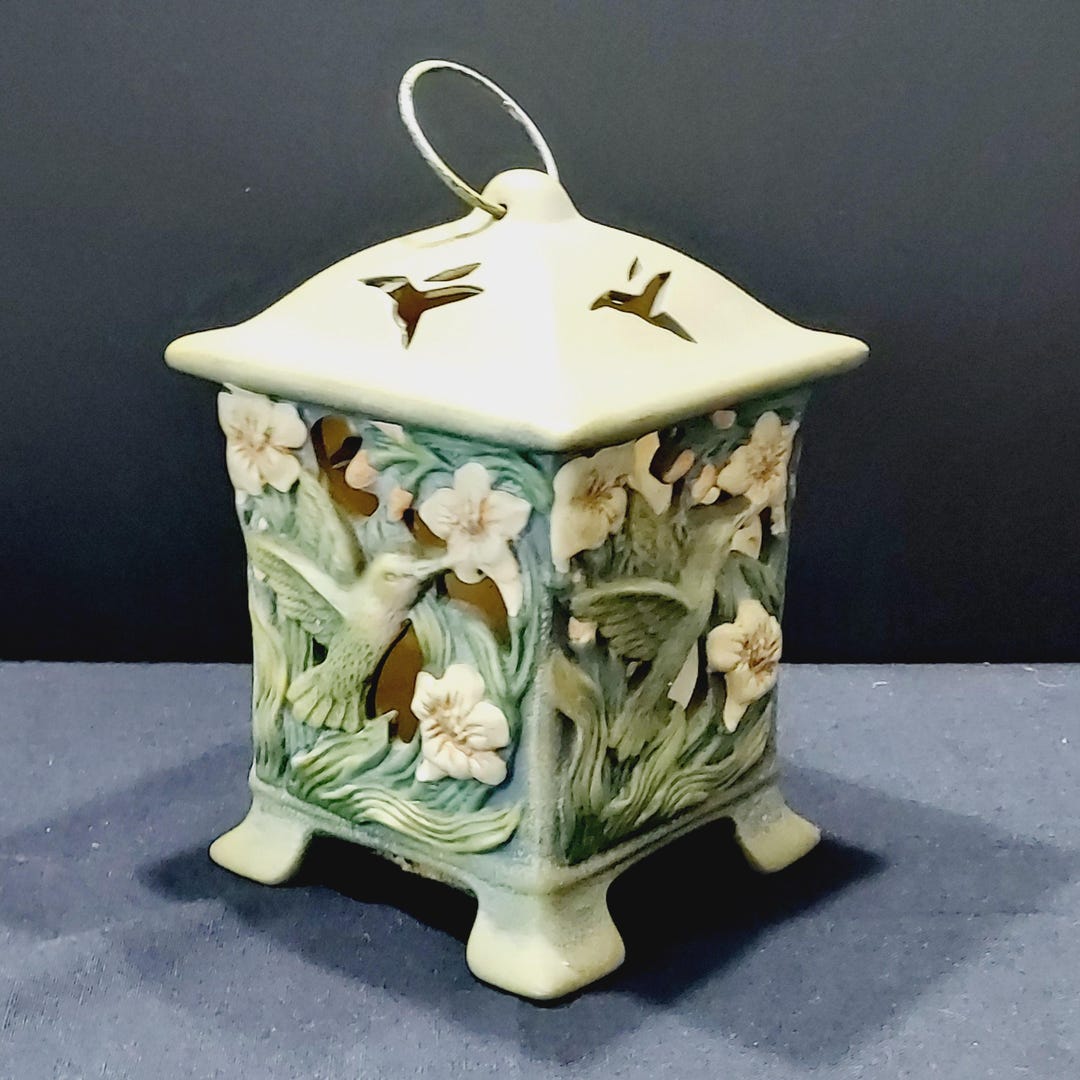 Cast Iron Japanese Tealight Lantern Hummingbird Theme New Creative ...