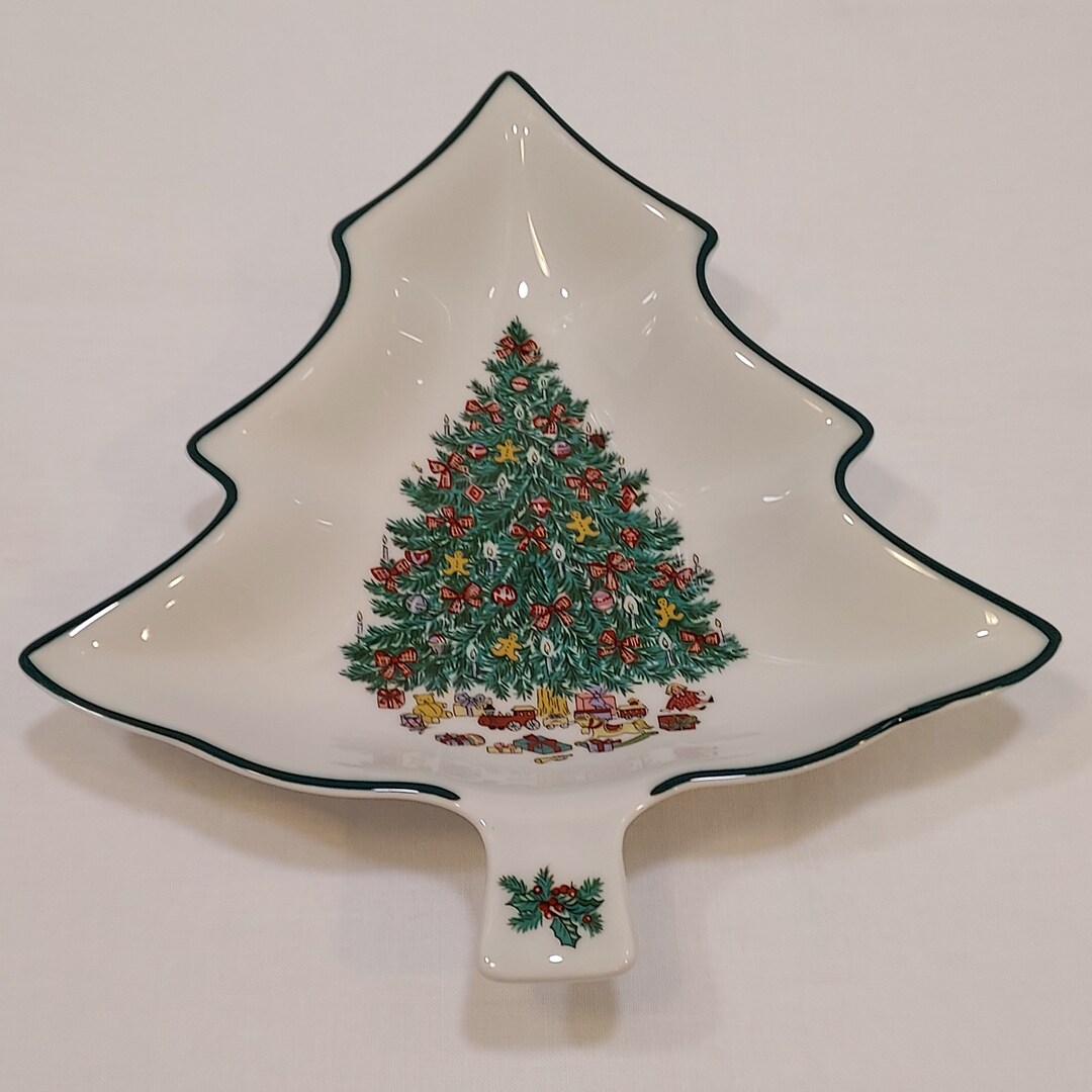 Tree Shaped Candy Dish Johnson Brothers Victorian Christmas England - Etsy