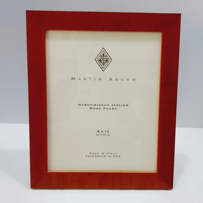 Italian Wood Picture Frame Martin Aborn 8" X 10" Image - Etsy