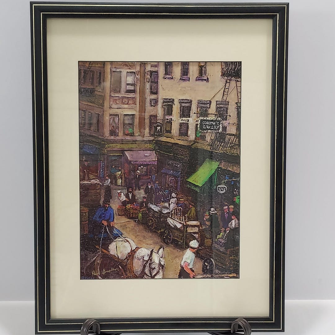 Paul Gordon Giclée Print of Yiddish Market 1990s Original Signature - Etsy