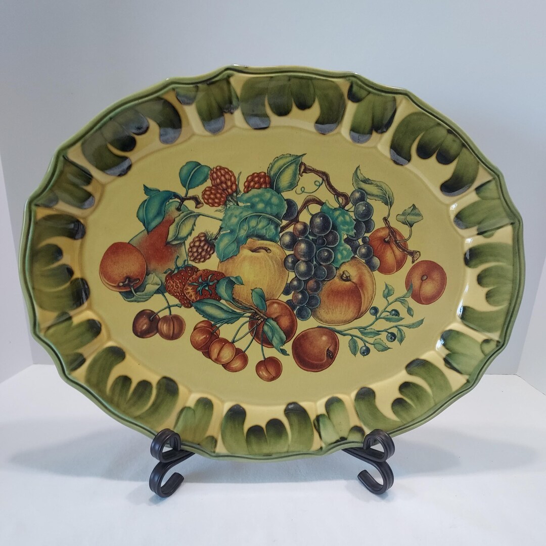Pizzato Pottery Large Centerpiece or Display Dish 17" Italy - Etsy