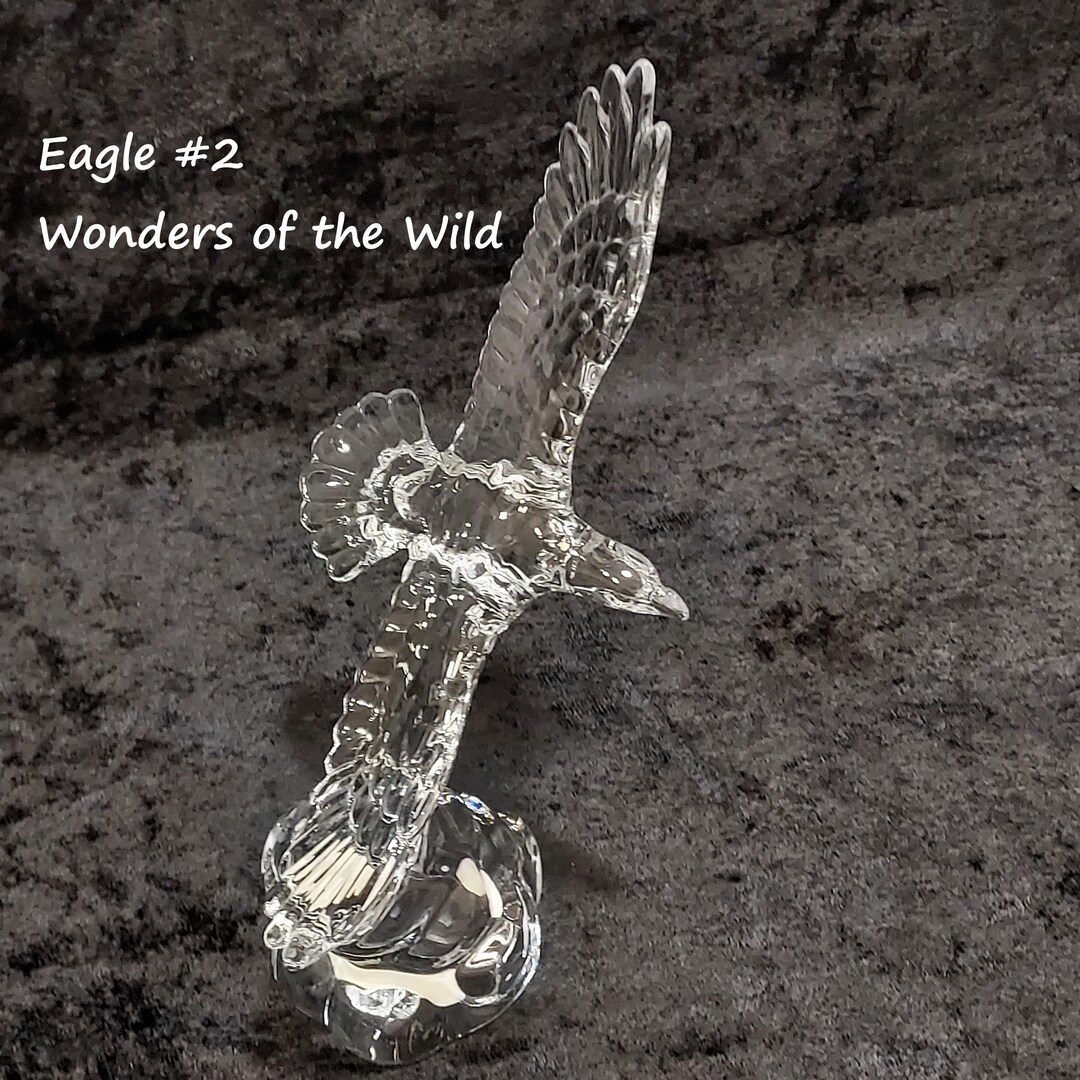 Crystal Eagle in Flight Figurine Wonders of the Wild Princess House ...