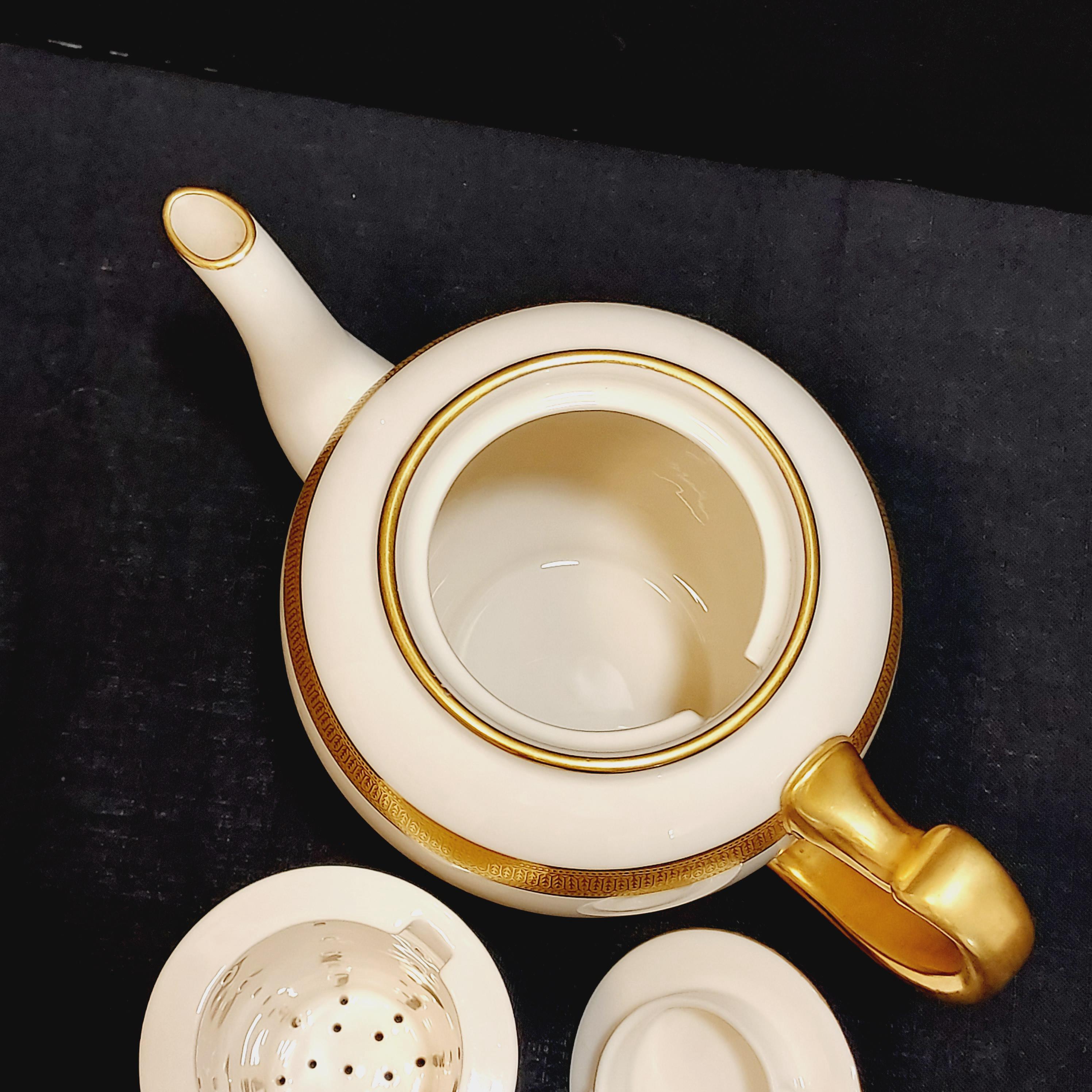 Lenox Gold Leaf Tea Set Pieces J19 Cream Collection Vintage 1930s - Etsy