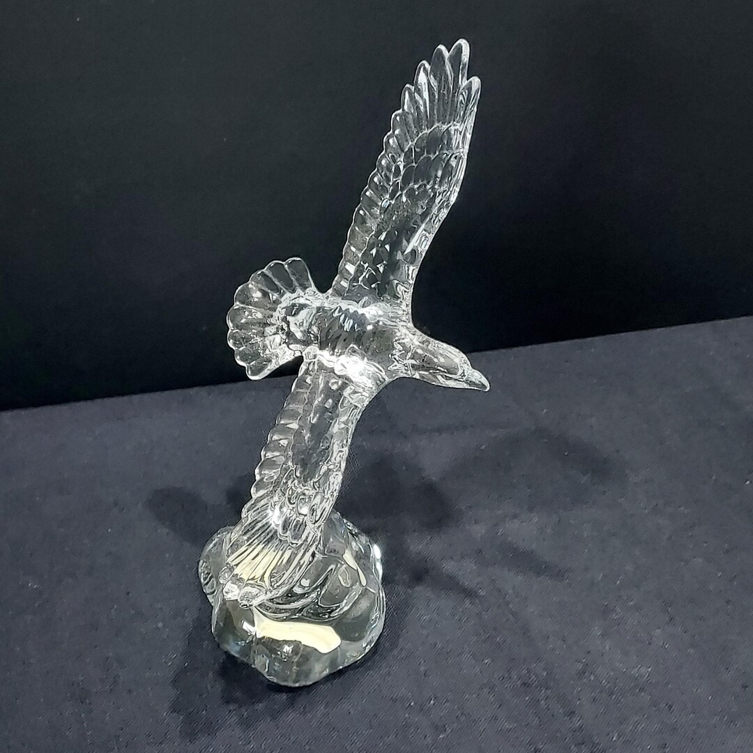 Crystal Eagle in Flight Figurine Wonders of the Wild Princess House - Etsy