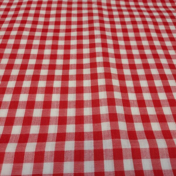 White Check Fabric - Etsy