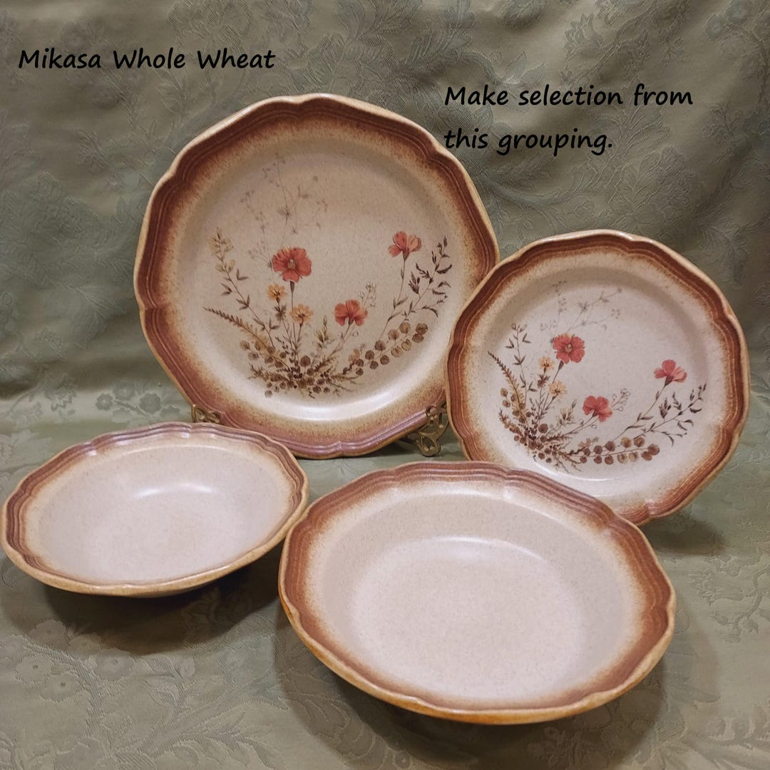 Mikasa Whole Wheat Jardiniere Stoneware Dinnerware E8016 & E8000 Choose ...