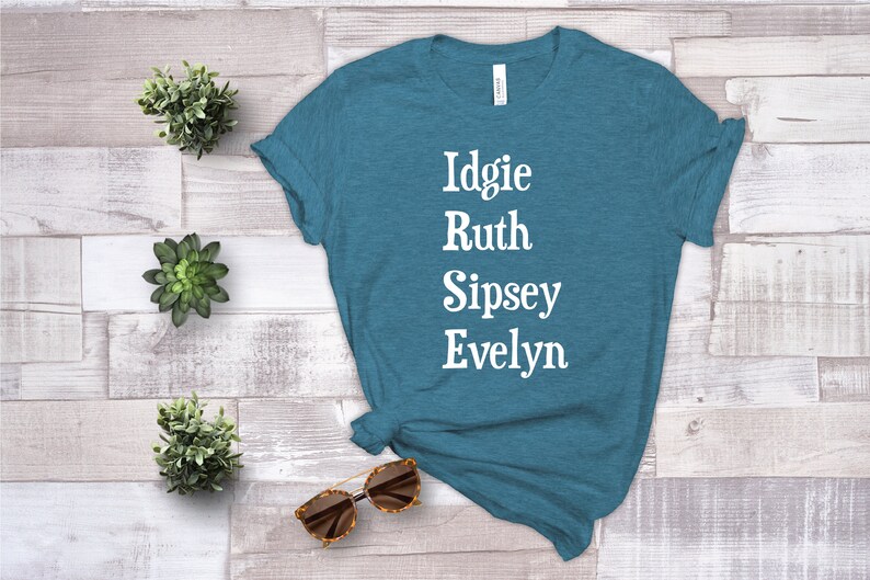 Idgie Ruth Sipsey Evelyn - Fried Green Tomatoes - BFF Tee - Alabama - Etsy