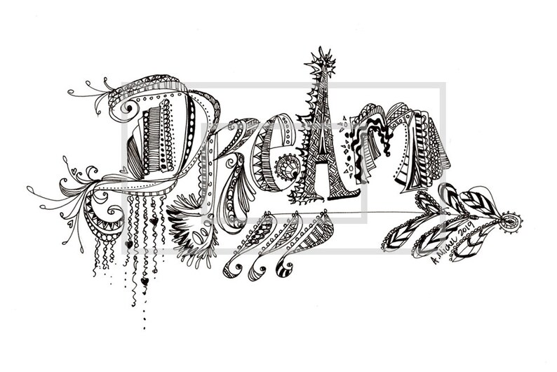 Dream Doodle Original Art Print - Etsy