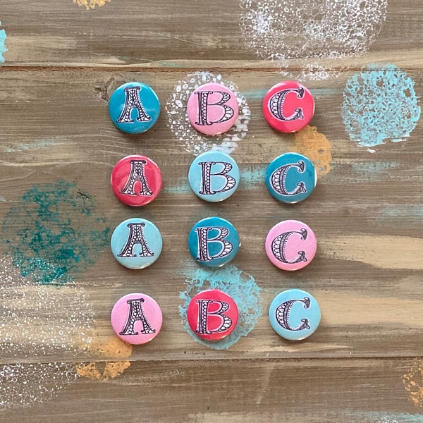 Alphabet Buttons - Etsy