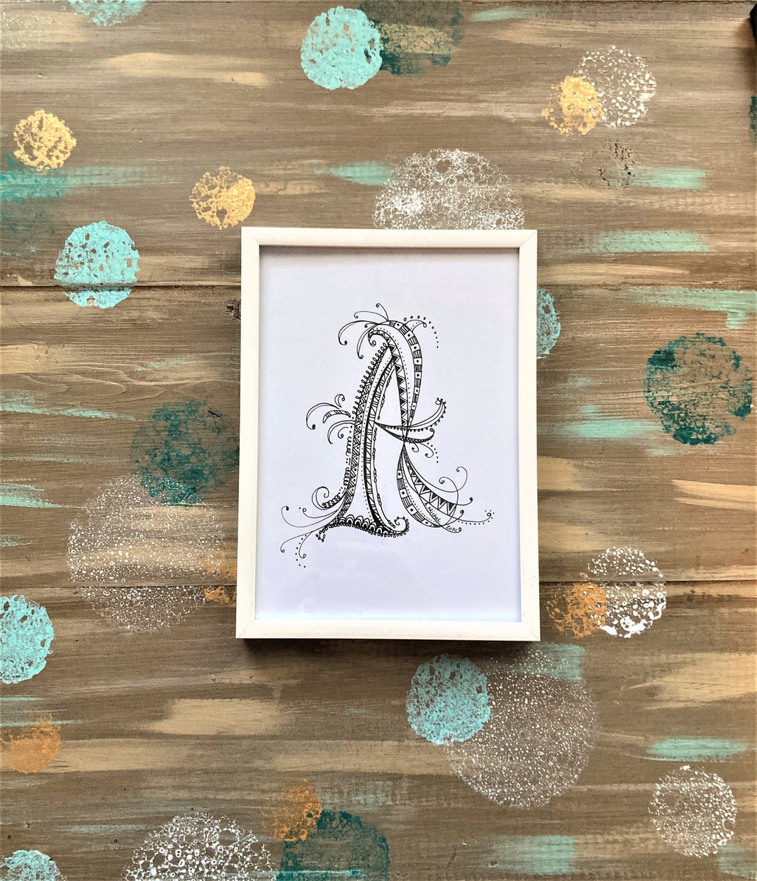 Fancy Alphabet A-Z Doodle | Original Art Print - Etsy