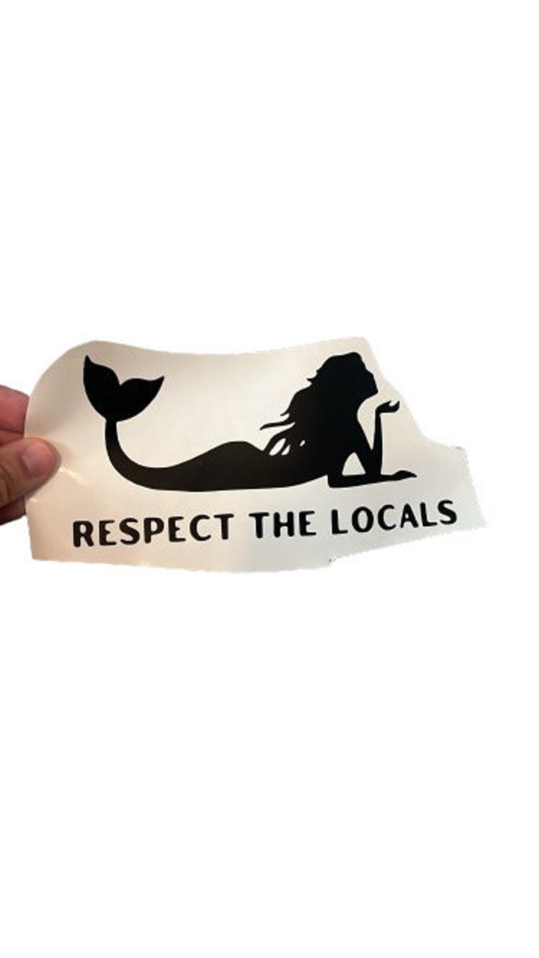 Respect the Locals Sticker Mermaid - Etsy