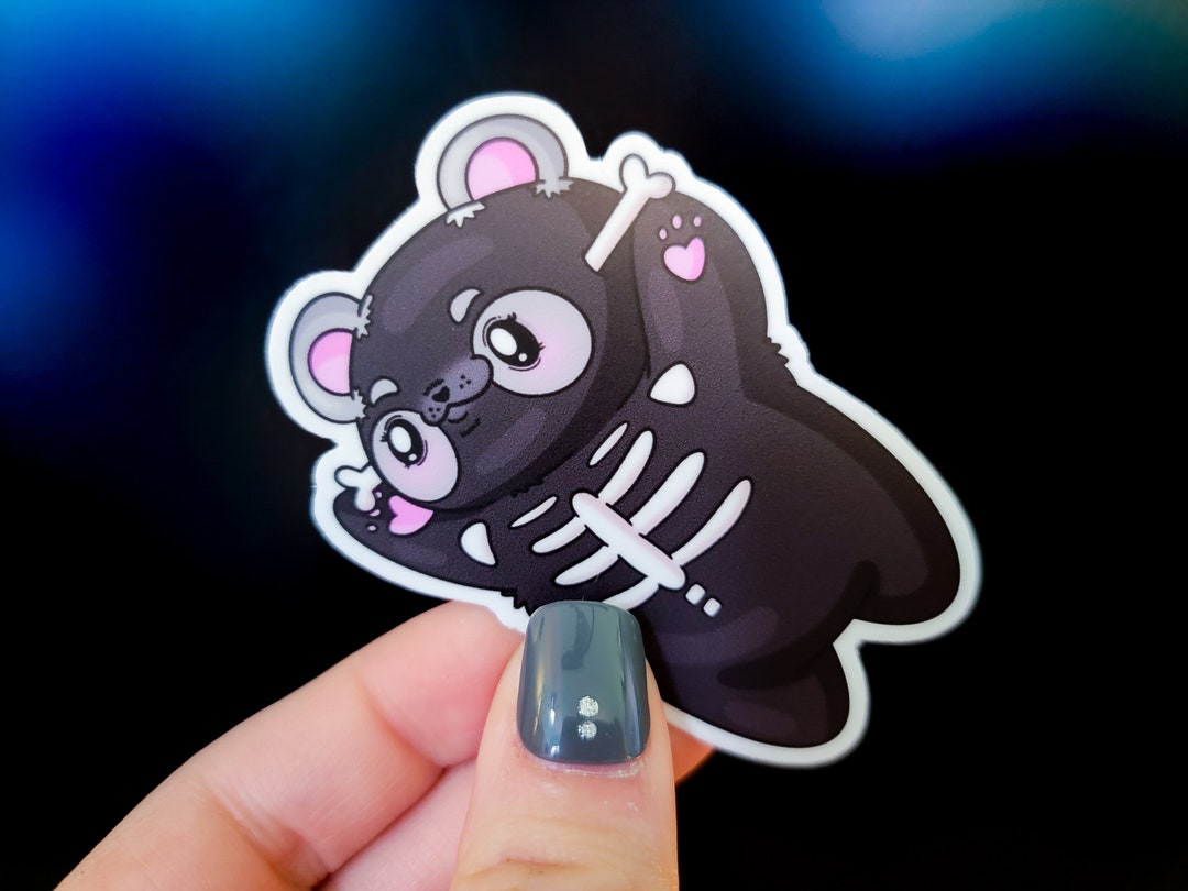 Panda Skeleton Zombie Sticker | Halloween Decal | Weatherproof ...