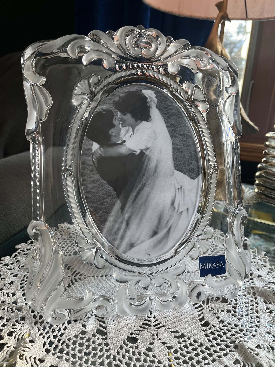 Mikasa Crystal princess Picture Frame - Etsy