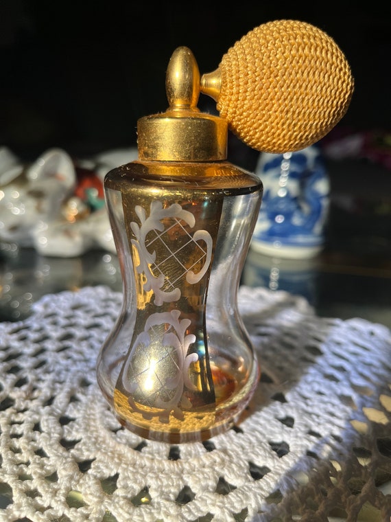 vintage perfume atomizer bottle - Gem