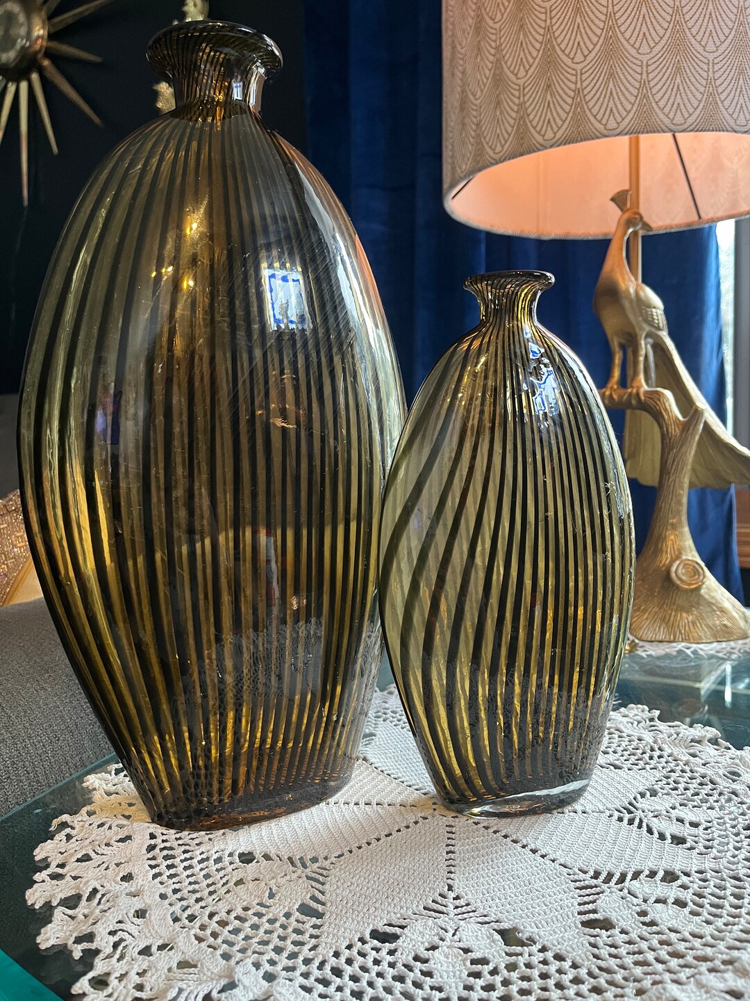 Murano Style "vetro a Fili" Bottles - Etsy