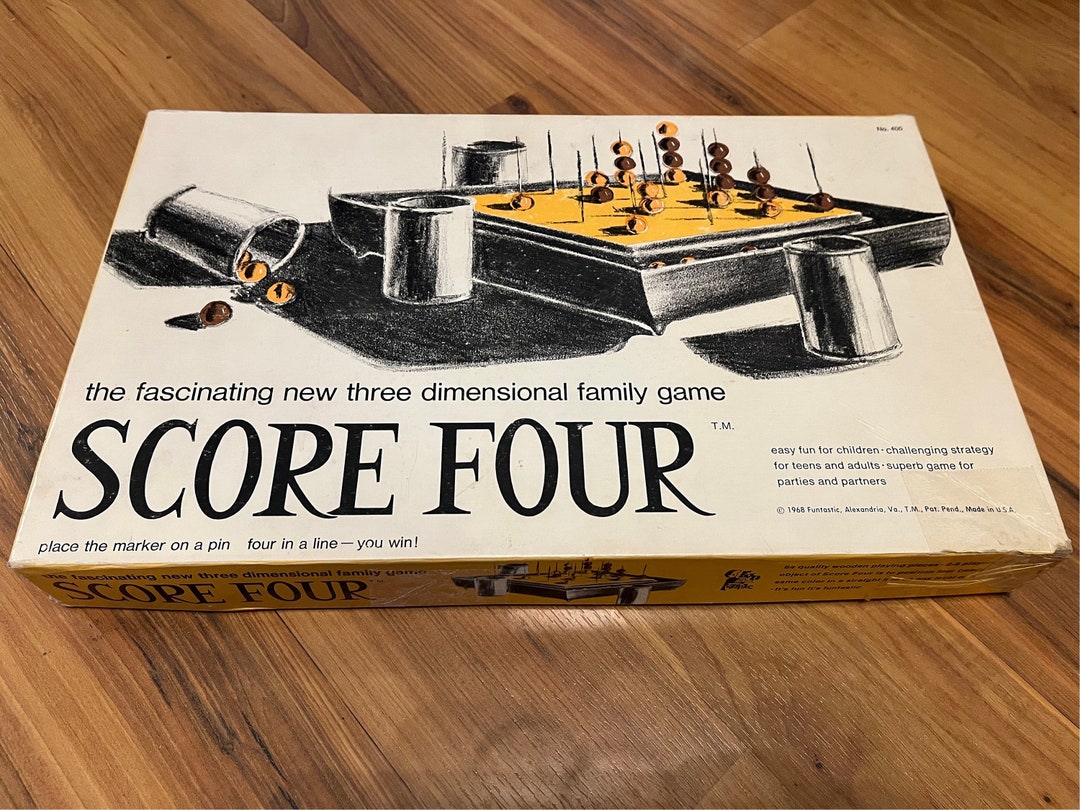 Vintage "score Four" Game - Etsy