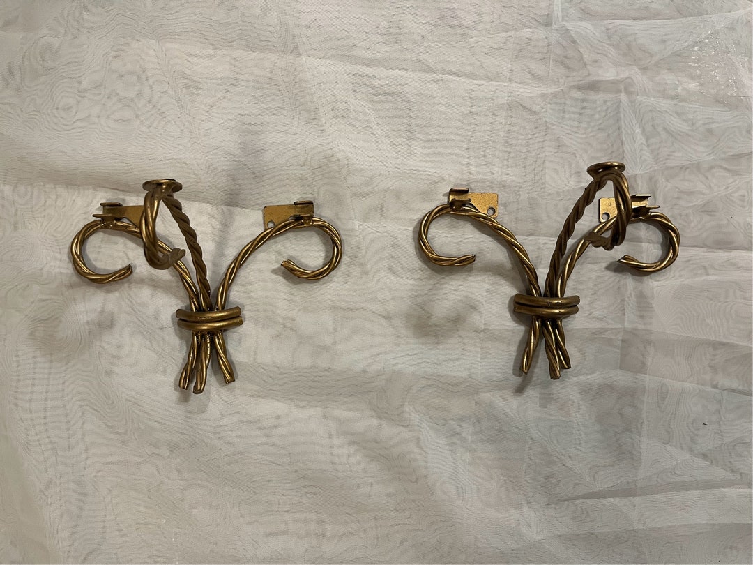 Home Interiors Twisted Rope Shelf Brackets - Etsy