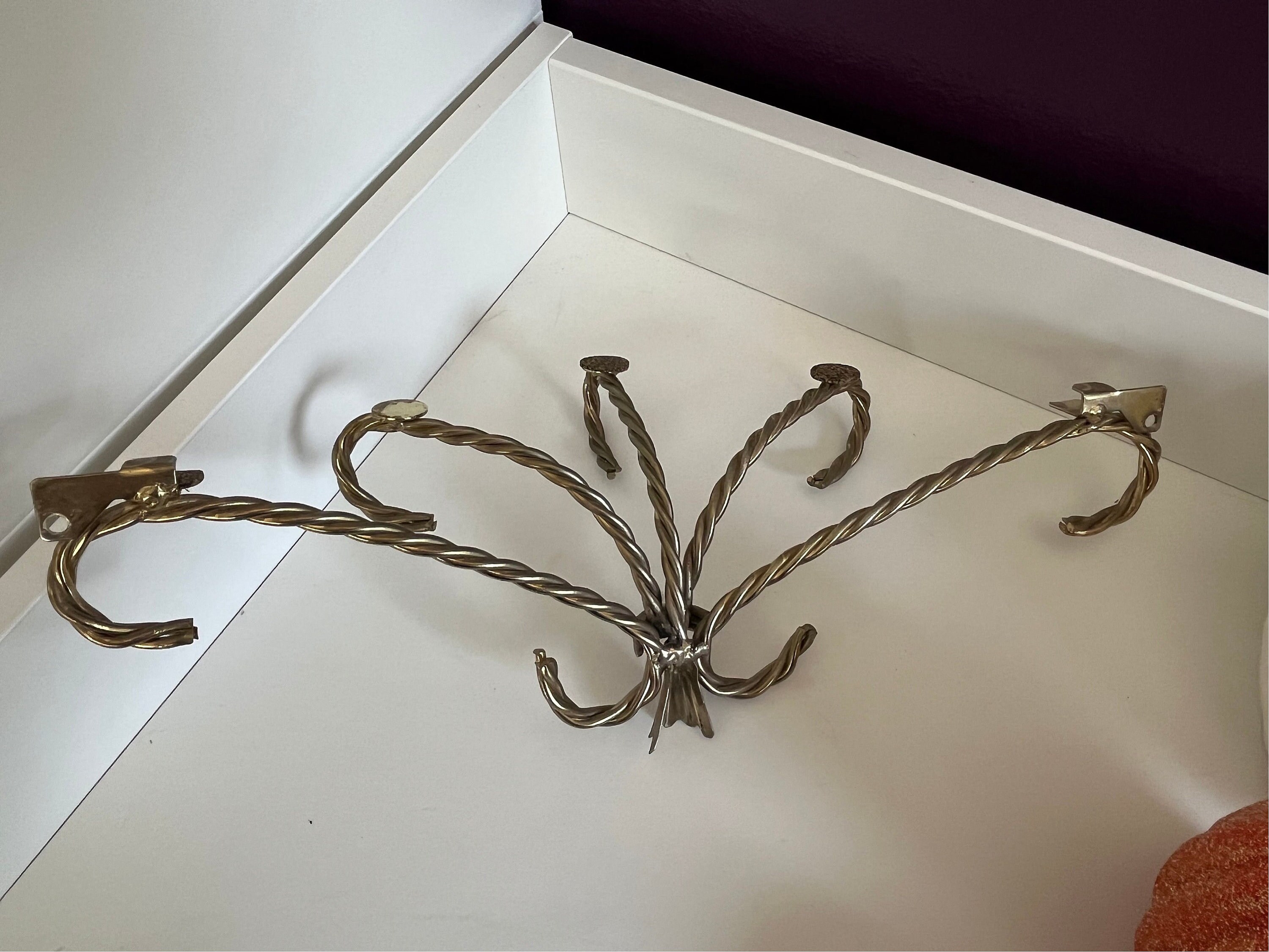 Home Interiors Twisted Rope Shelf Brackets - Etsy