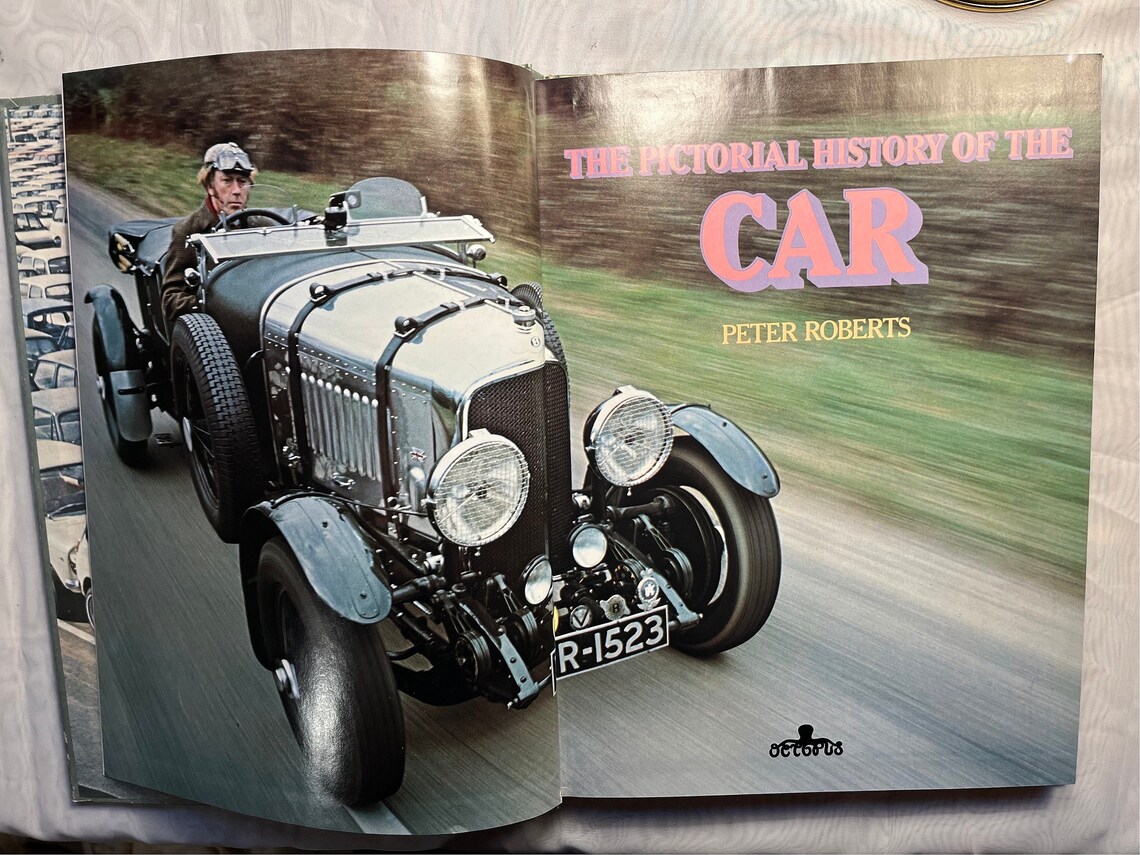 The Pictorial History of the Car Book - Etsy