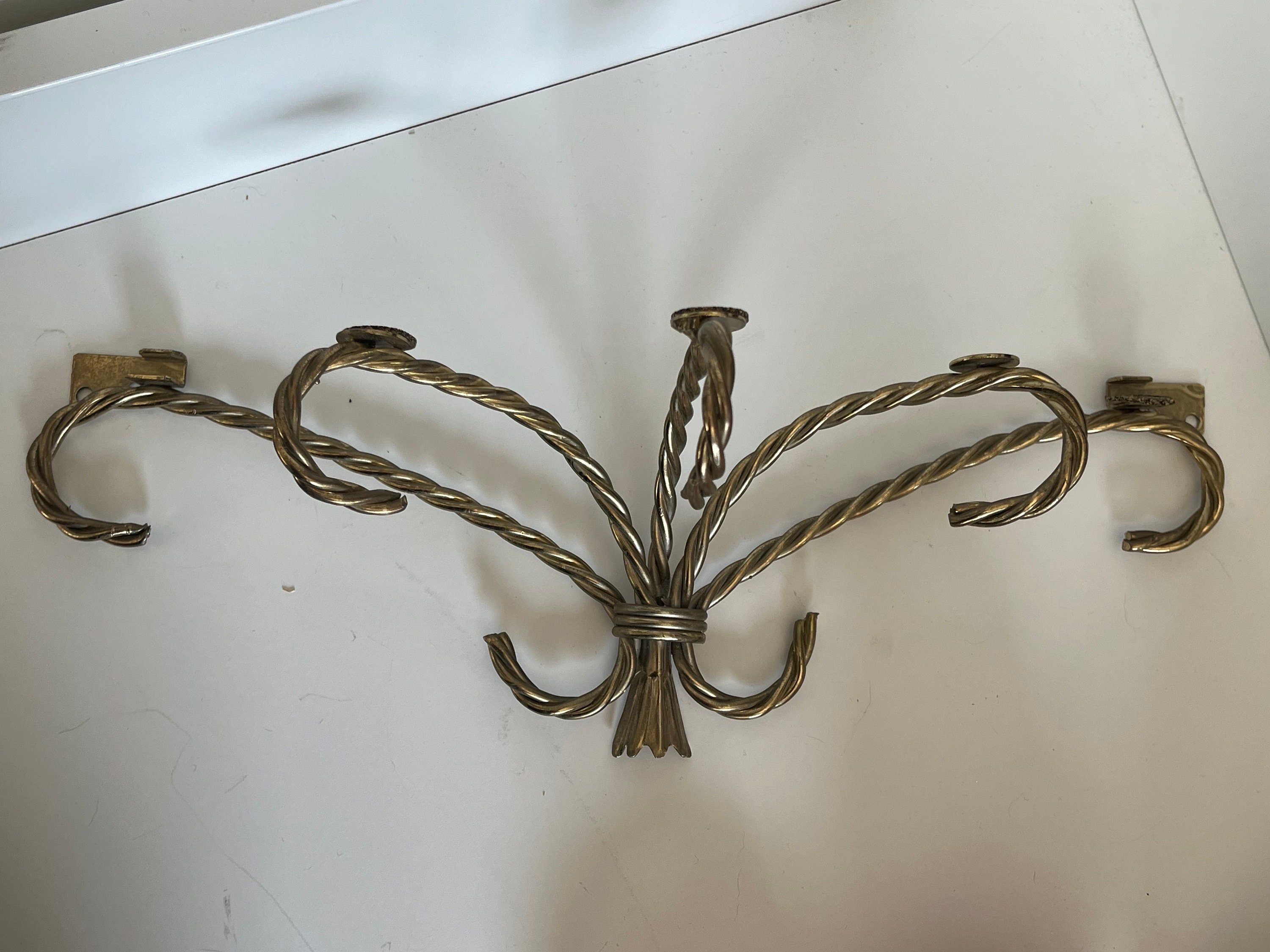Home Interiors Twisted Rope Shelf Brackets - Etsy