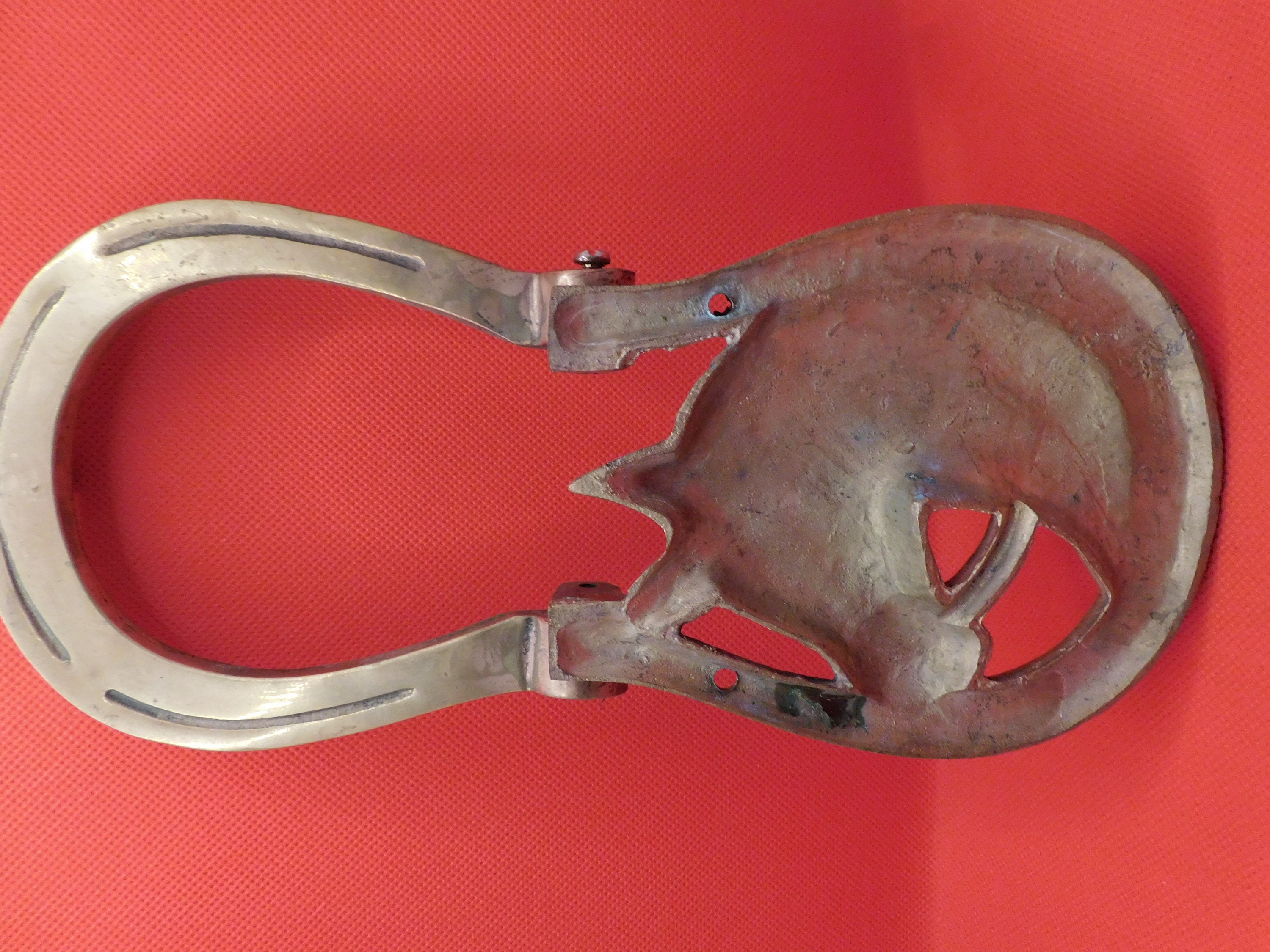 Brass Horse Lucky HORSESHOE DOOR KNOCKER - Etsy