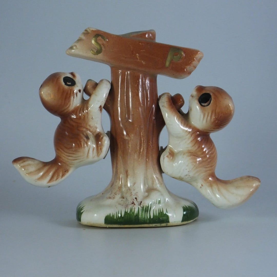 Vintage SQUIRRELS SALT/PEPPER Shakers - Etsy