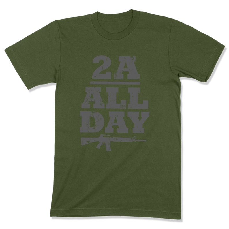 Pro Gun Shirt for 2nd Amendment Gun Enthusiasts, Patriotic 2A All Day ...