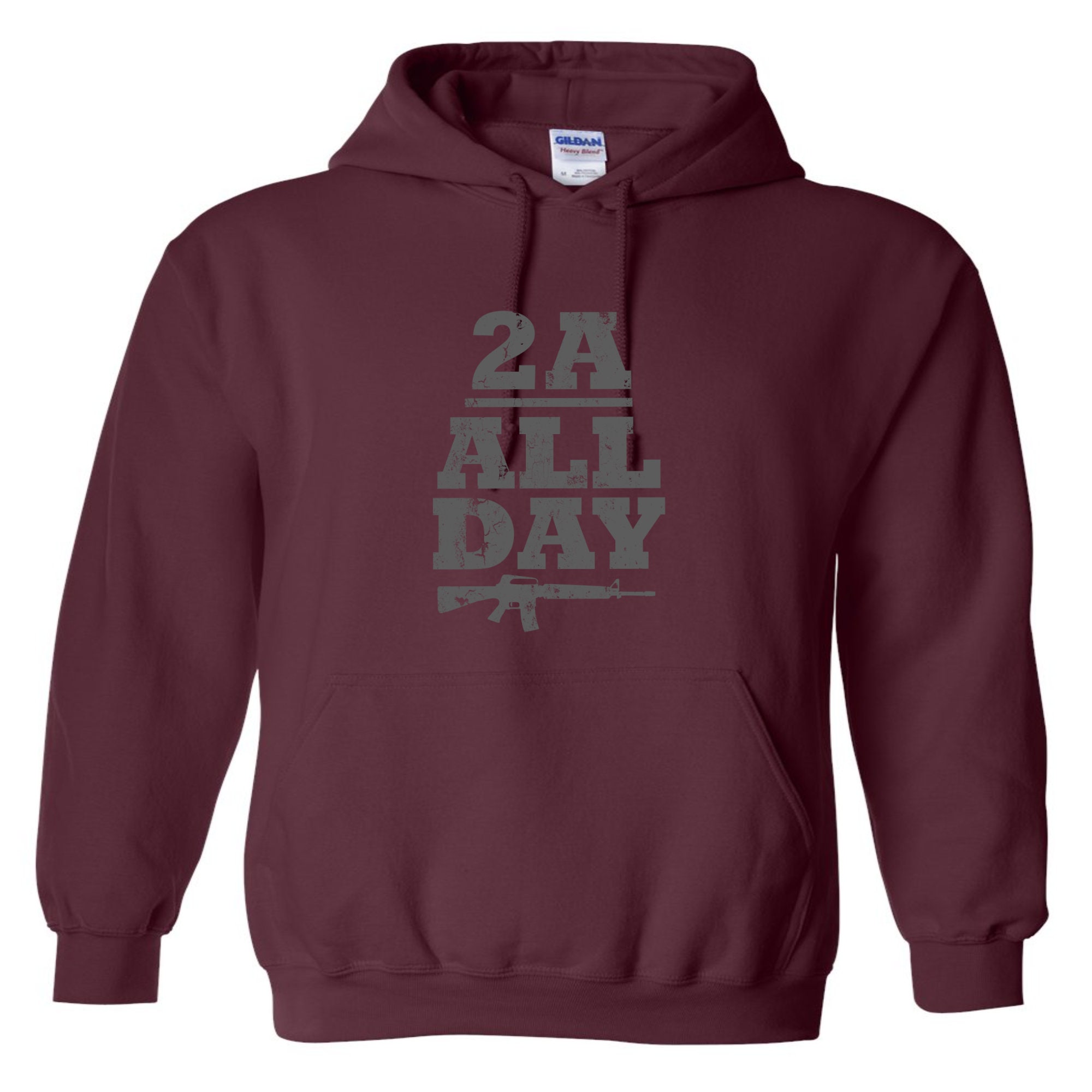 Pro Gun Hoodie for 2nd Amendment Gun Enthusiasts 2A All Day - Etsy