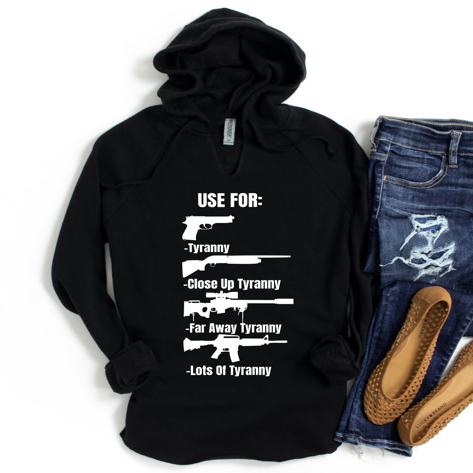 2nd Amendment Lightweight Hoodie for Women, Gun Enthusiasts, Women's ...
