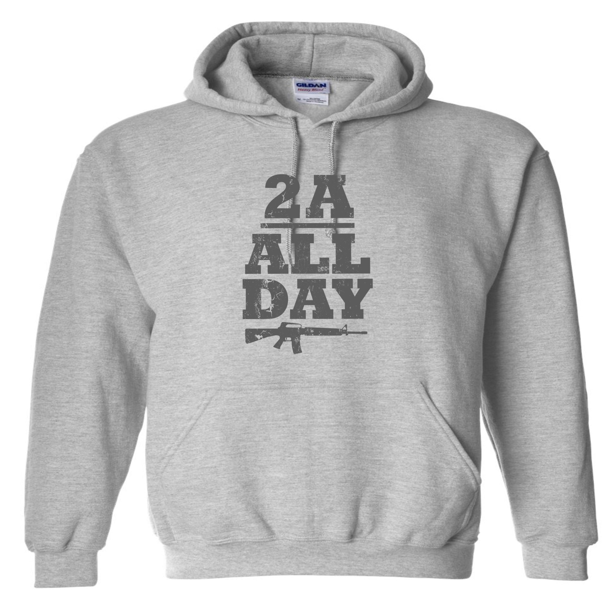 Pro Gun Hoodie for 2nd Amendment Gun Enthusiasts 2A All Day - Etsy