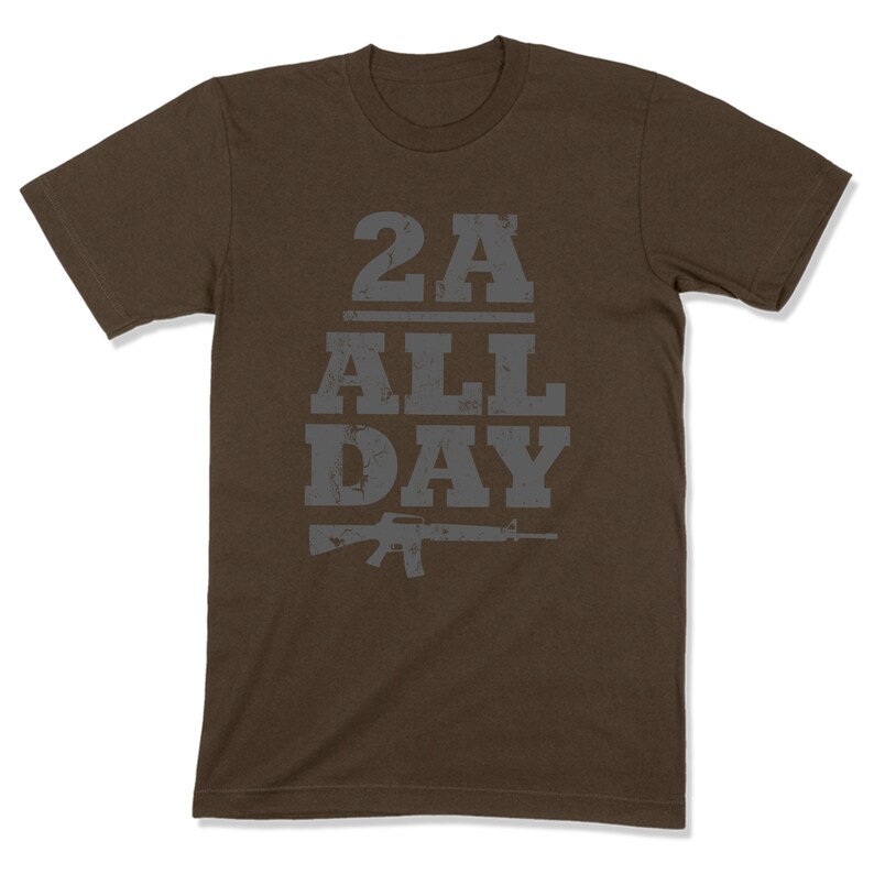 Pro Gun Shirt for 2nd Amendment Gun Enthusiasts, Patriotic 2A All Day ...