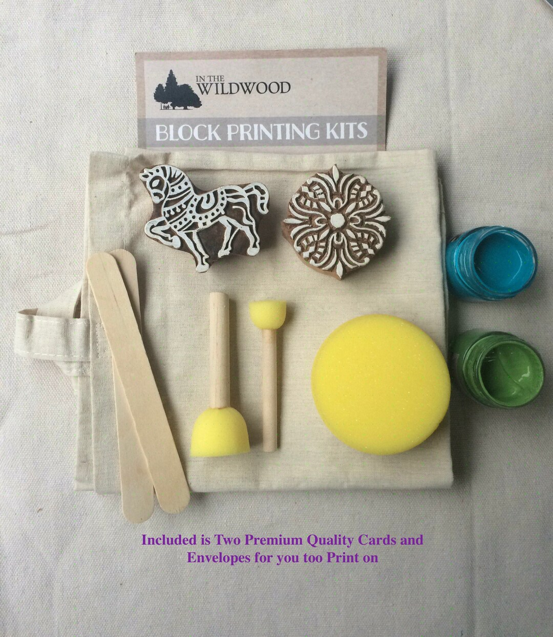 Block Printing Craft Kit for Adults & Kids Print Your Own - Etsy