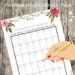 Printable Star Design Blank Calendar Template - Etsy