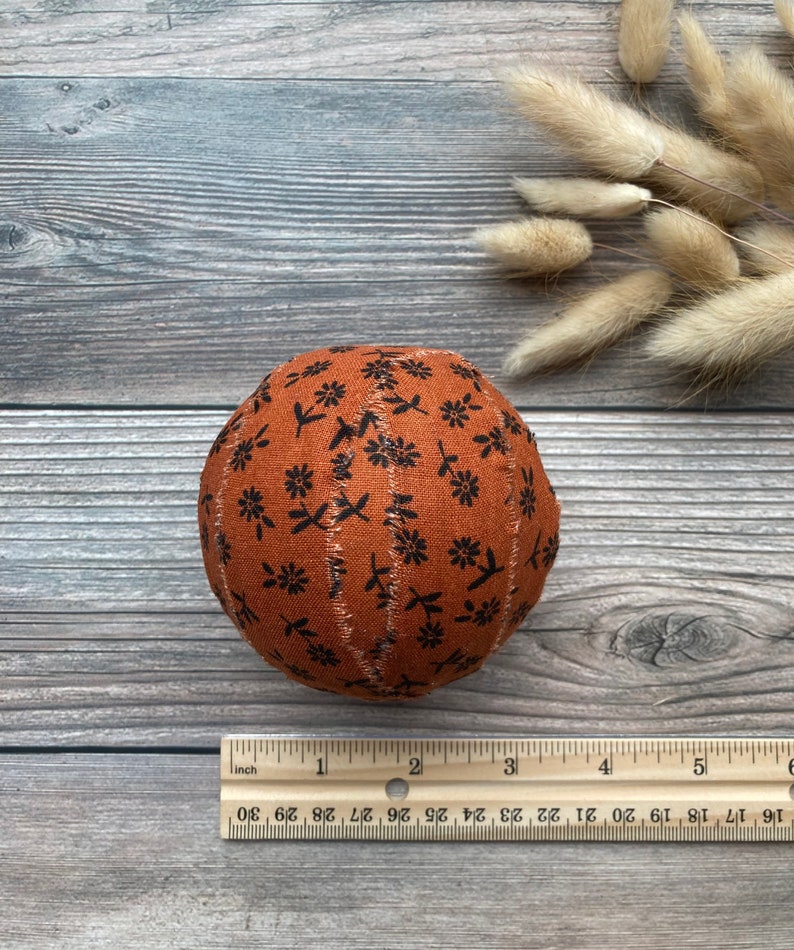 Fall Primitive Rag Ball | Primitive Halloween Bowl Filler | Rustic Fall ...