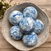 Chinoiserie Balls Blue and White Rag Ball Blue Chinoiserie Decor Blue ...
