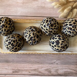Animal Print Rag Ball | Leopard Print Bowl Filler | Cheetah Print Decor ...