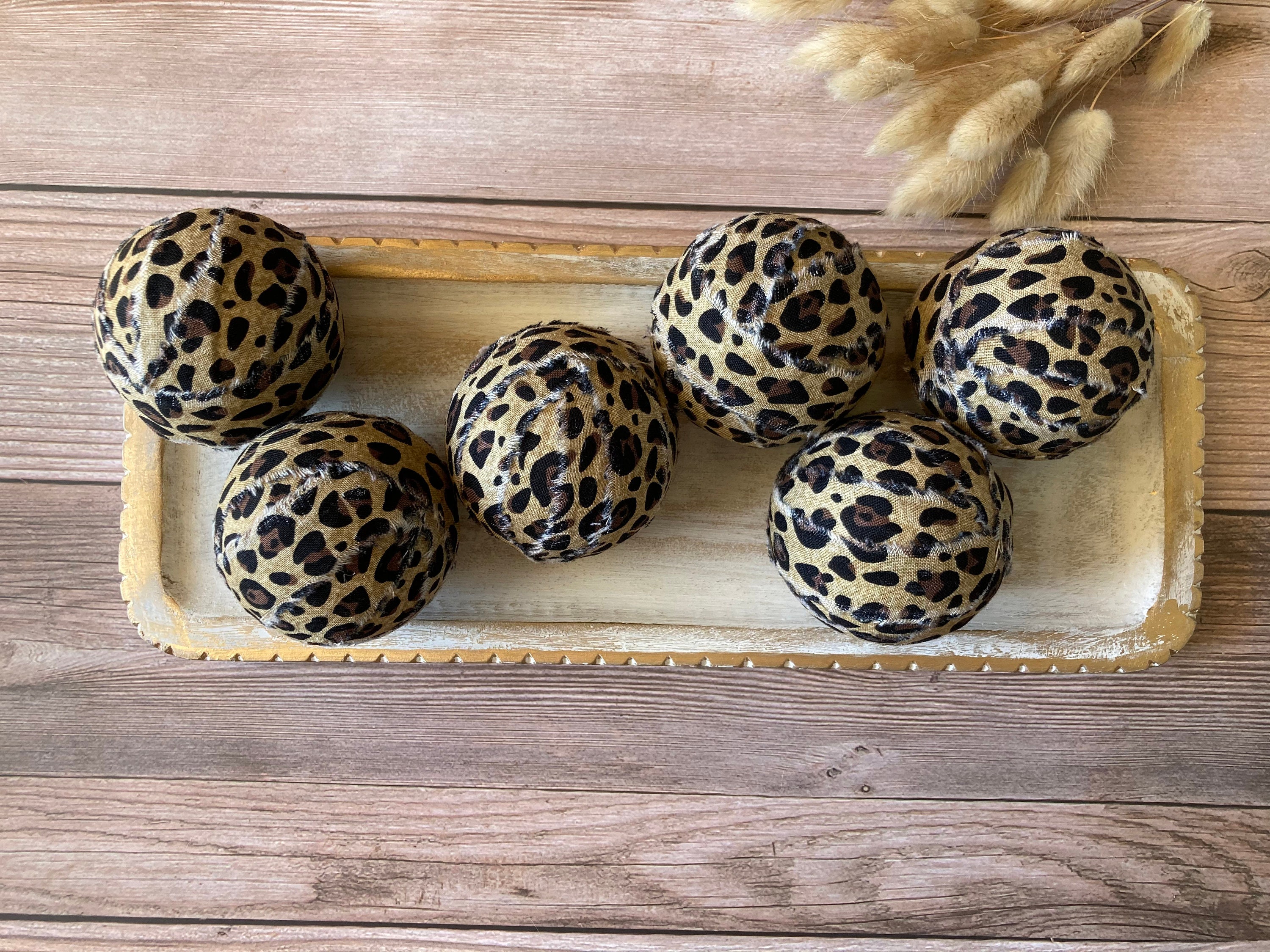Animal Print Rag Ball Leopard Print Bowl Filler Cheetah | Etsy