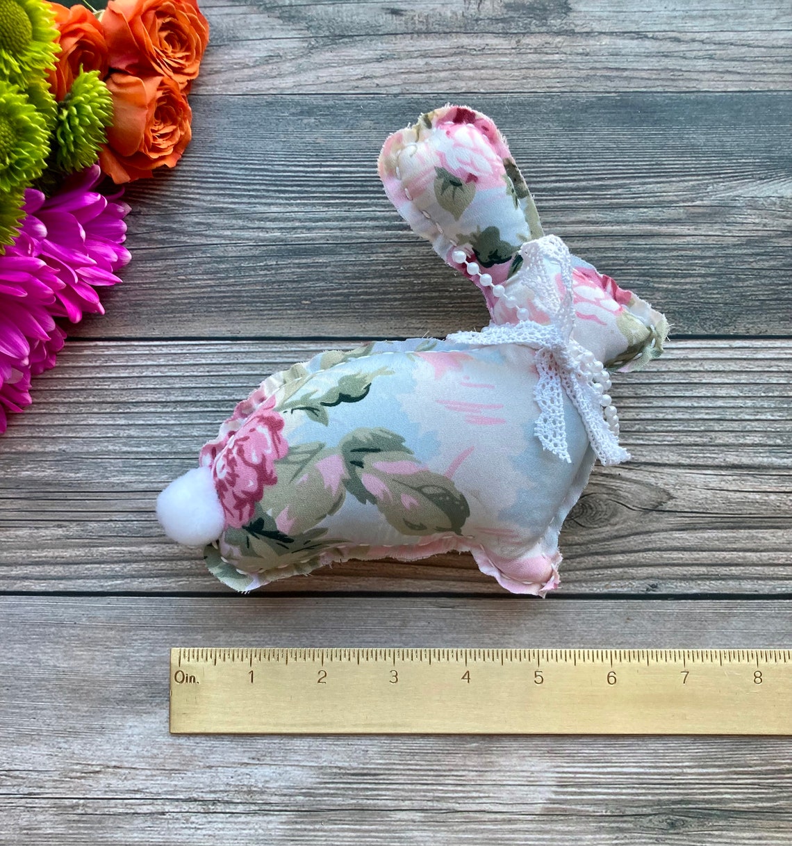 Fancy Bunnies Farmhouse Bunny Velvet Bunny Pink Easter | Etsy