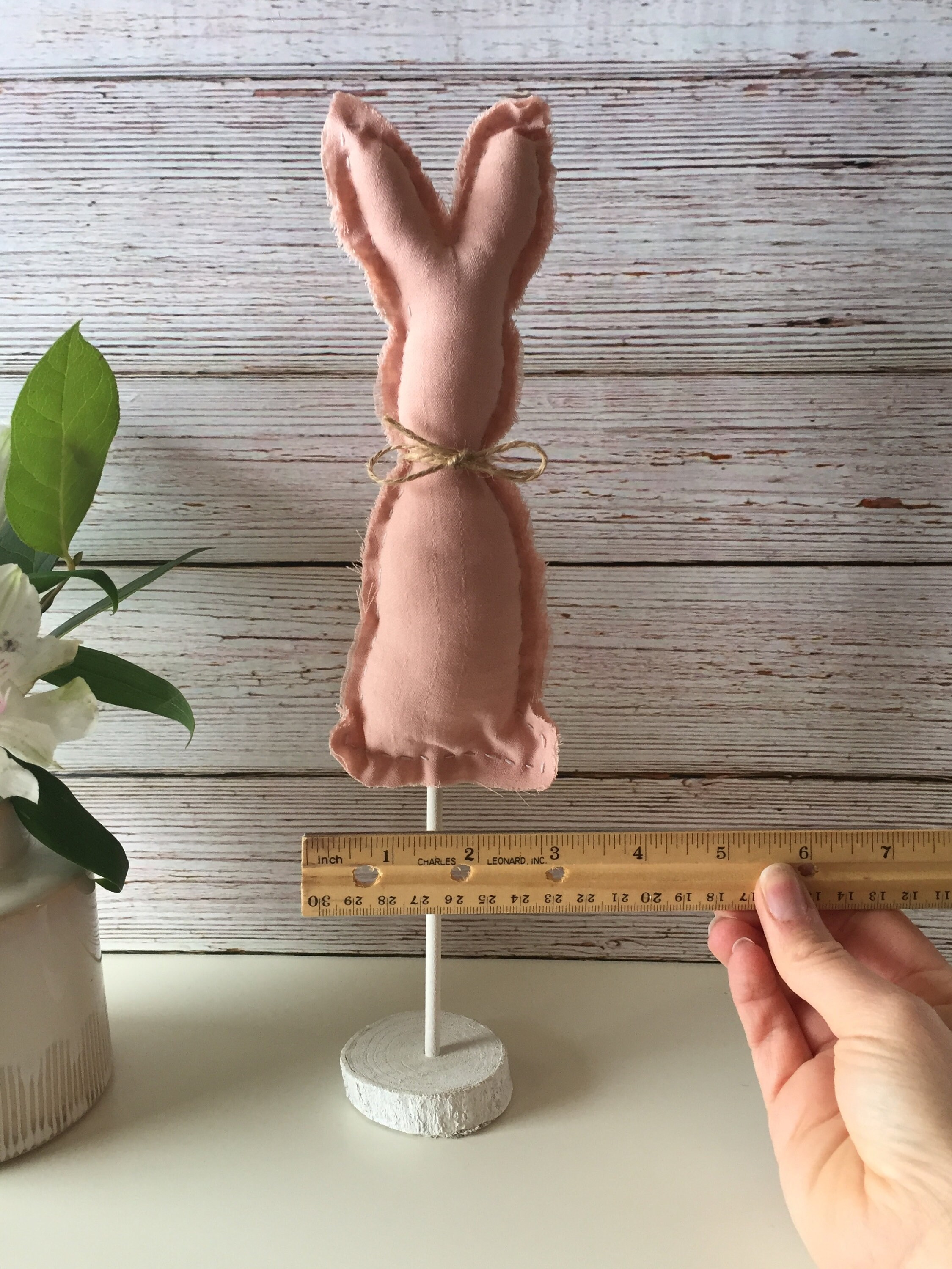 Farmhouse Bunnies Rustic Fabric Bunny Easter Table Decor | Etsy