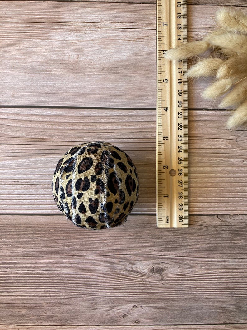 Leopard Print Rag Balls | Animal Print Bowl Fillers | Safari Decor - Etsy