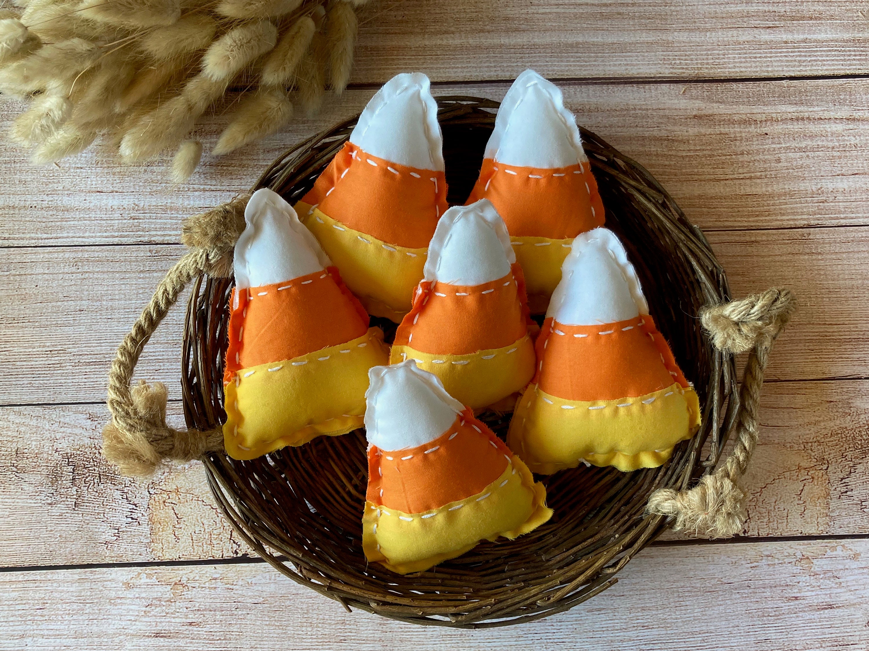 Candy Corn Bowl Filler | Halloween Tiered Tray Decor | Farmhouse ...
