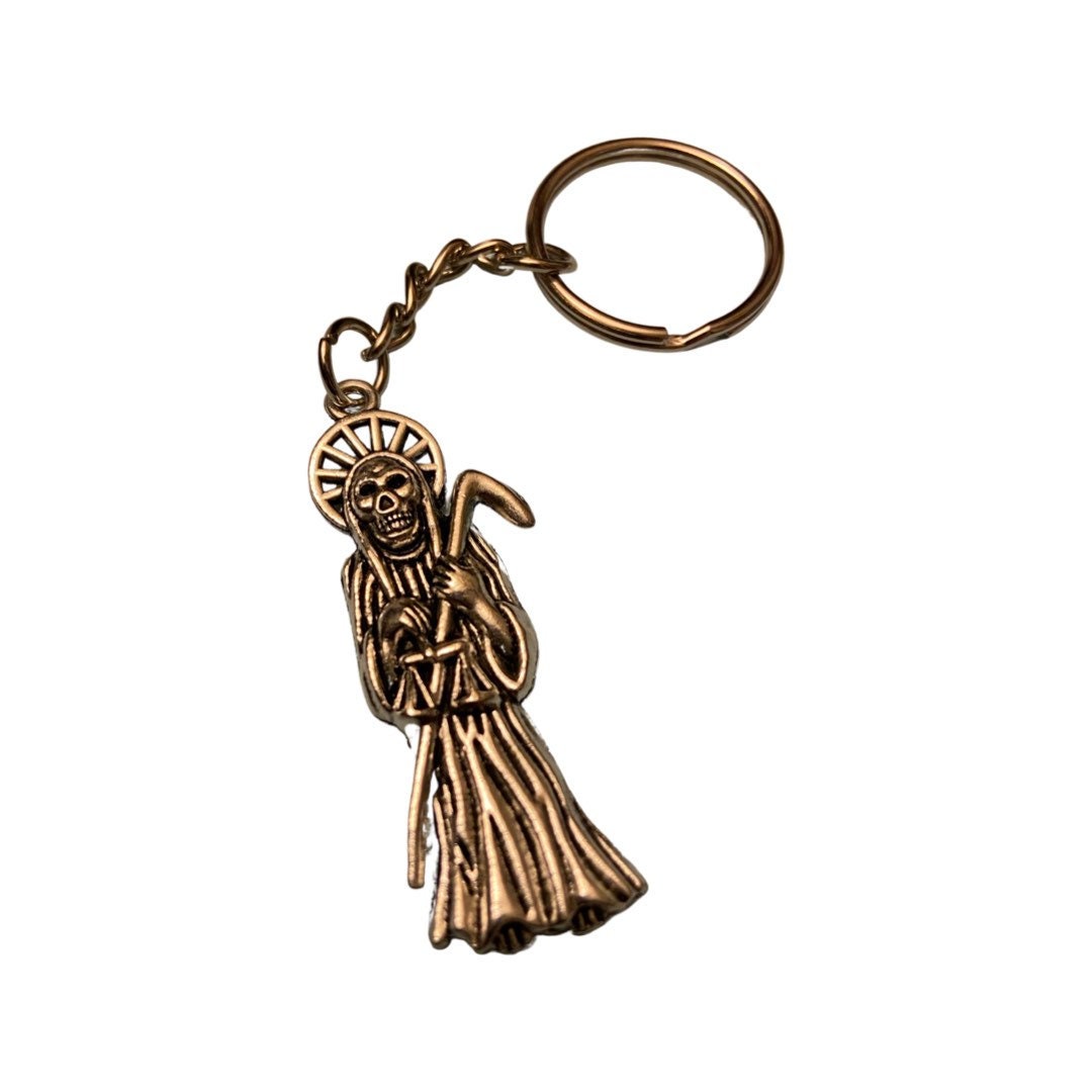 Santa Muerte Keychain - Etsy