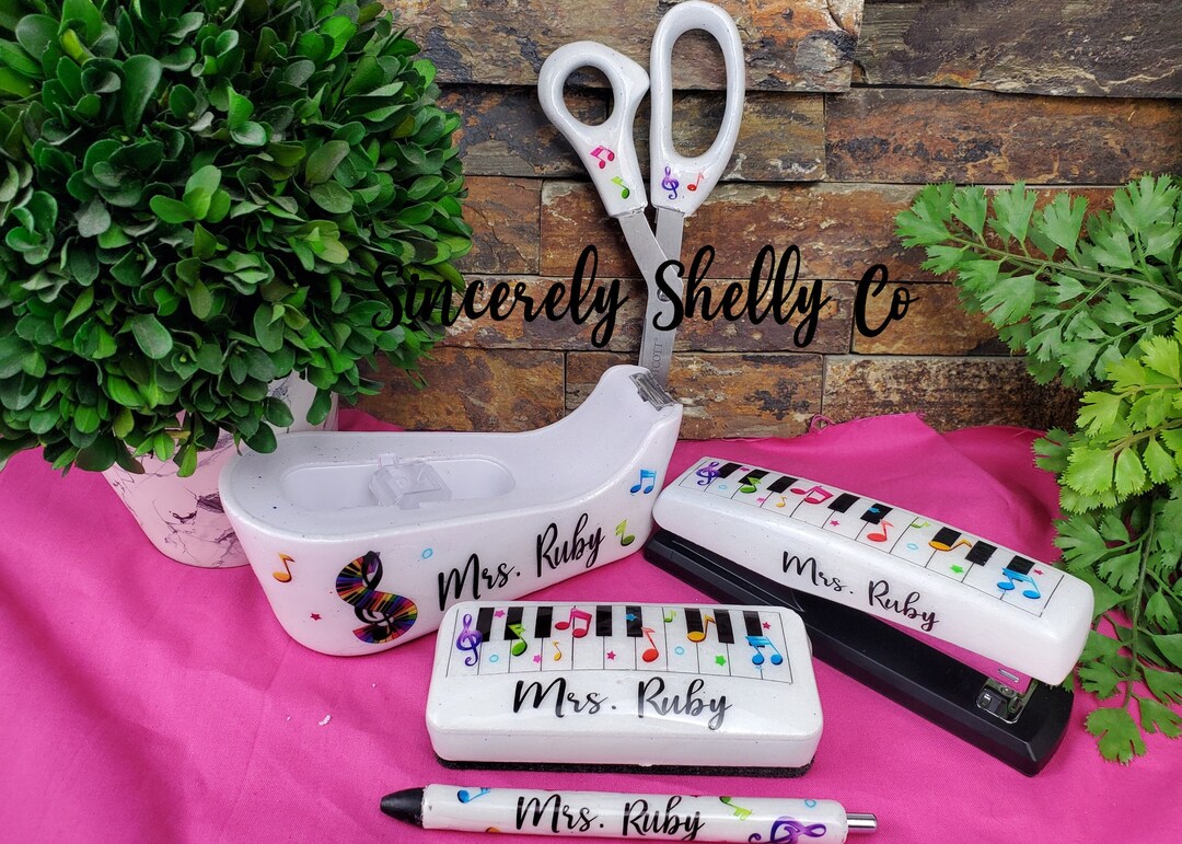 Music Desk Set, Music Stapler, Piano Stapler, Teacher Gift, Teacher ...